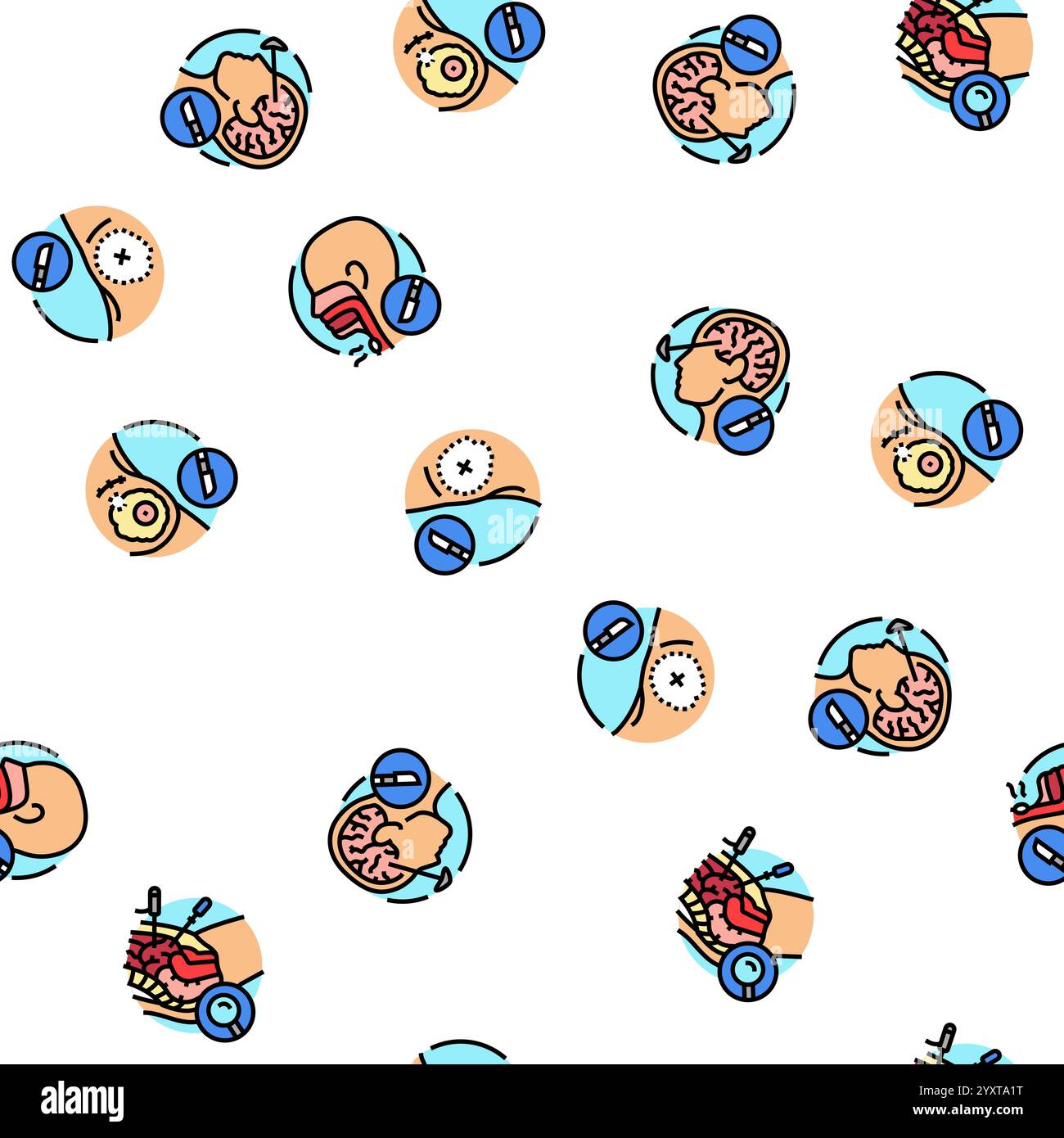 surgery hospital health seamless pattern vector Stock Vector Image ...