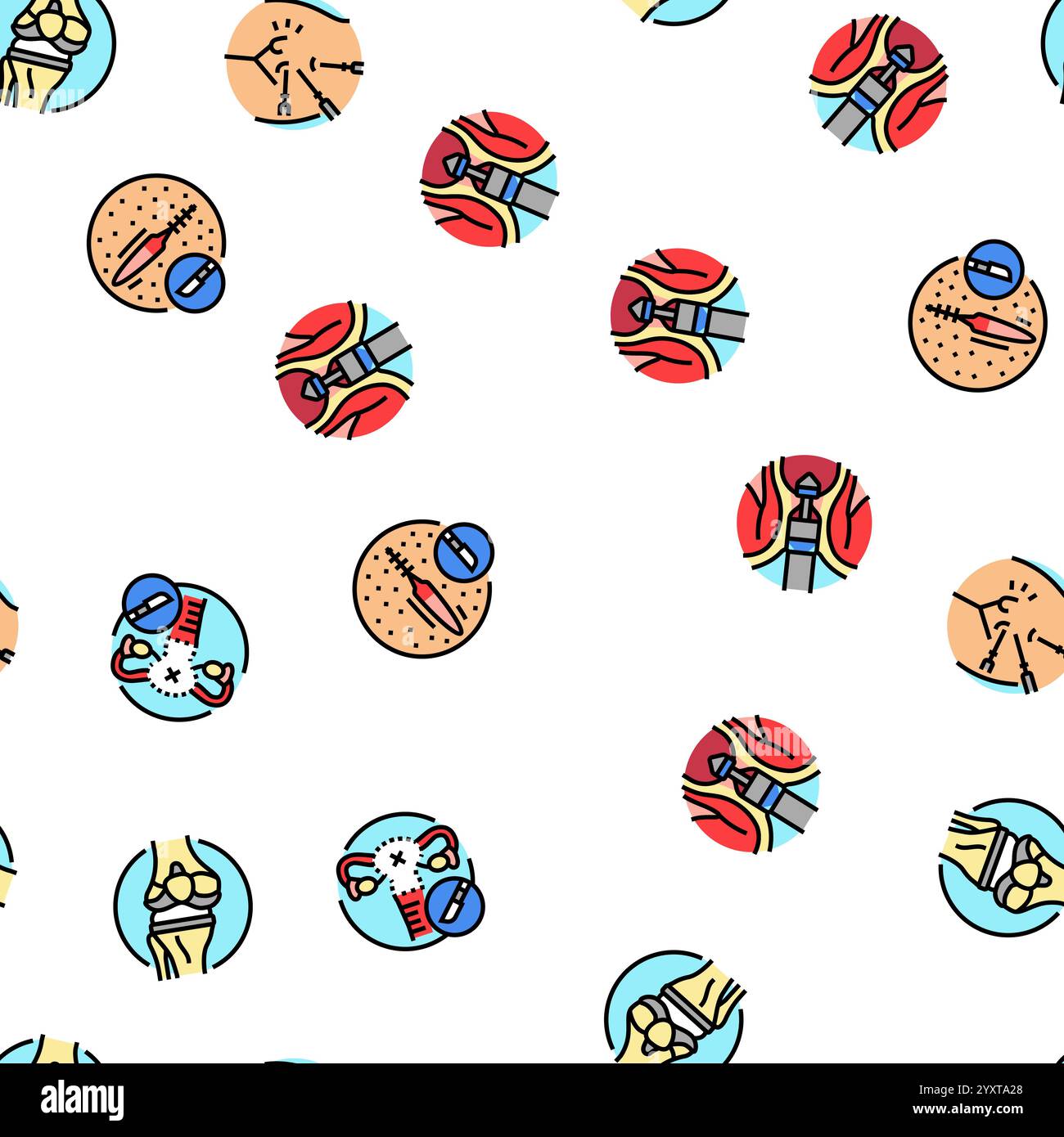 surgery doctor surgeon hospital seamless pattern vector Stock Vector ...