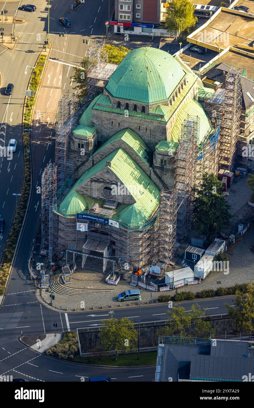 Aerial view, place of worship Old Synagogue, cultural center for Jewish ...