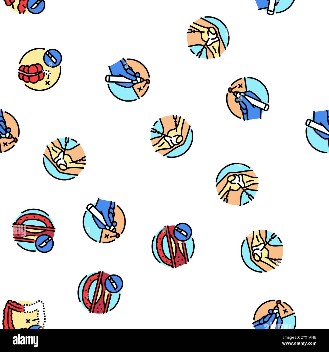 surgery doctor surgeon hospital seamless pattern vector Stock Vector ...