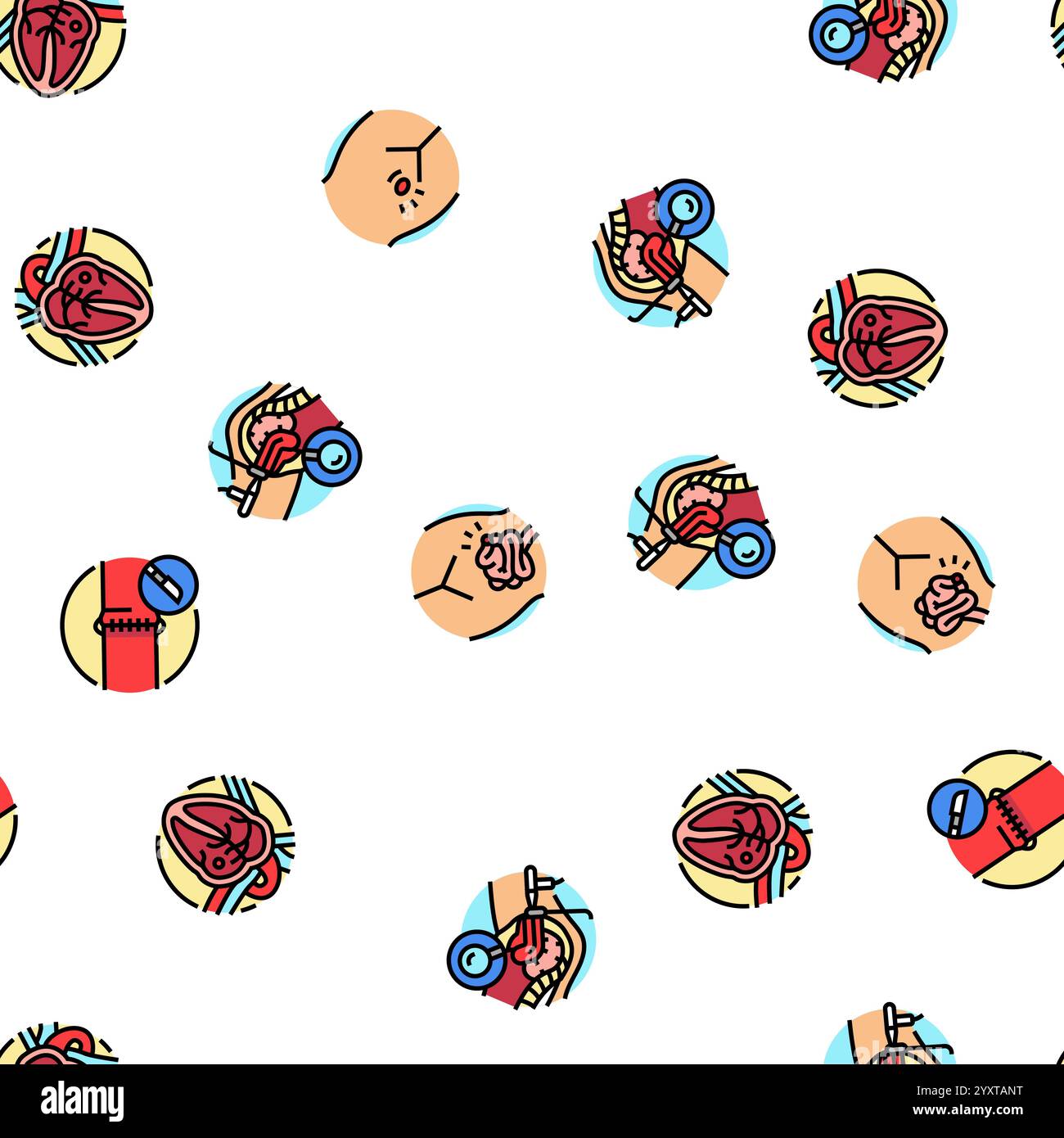 surgery doctor surgeon hospital seamless pattern vector Stock Vector ...