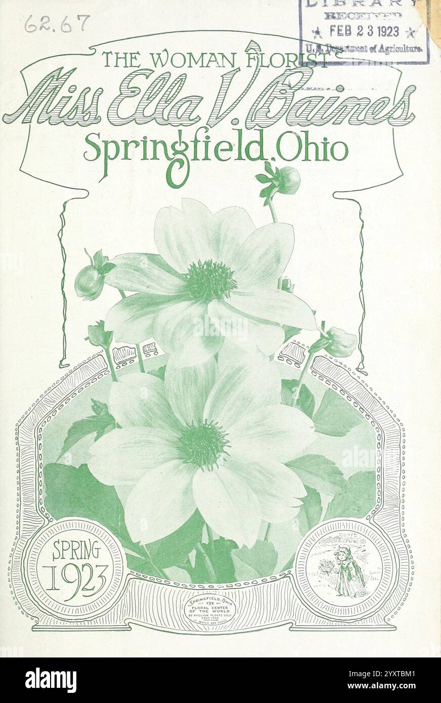 Miss Ella V. Baines, the woman florist, Springfield, Ohio, Springfield ...