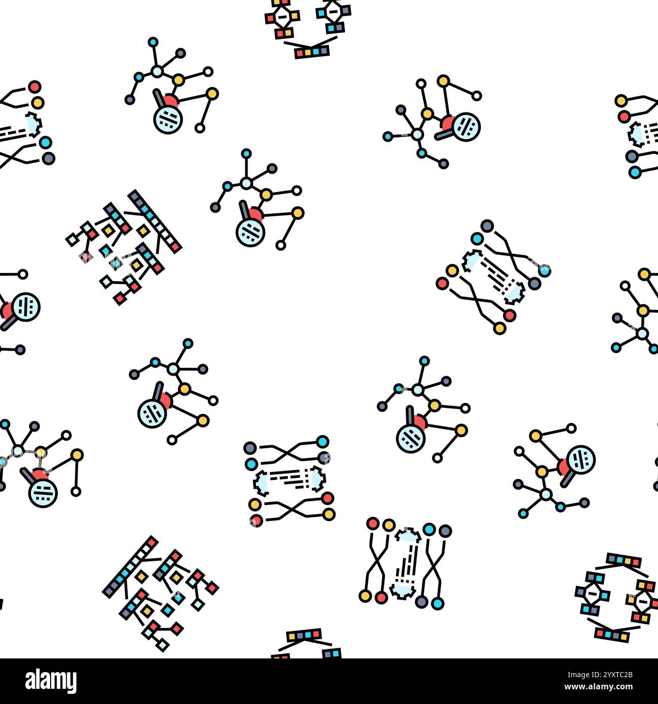 algorithm data technology ai seamless pattern vector Stock Vector Image & Art - Alamy