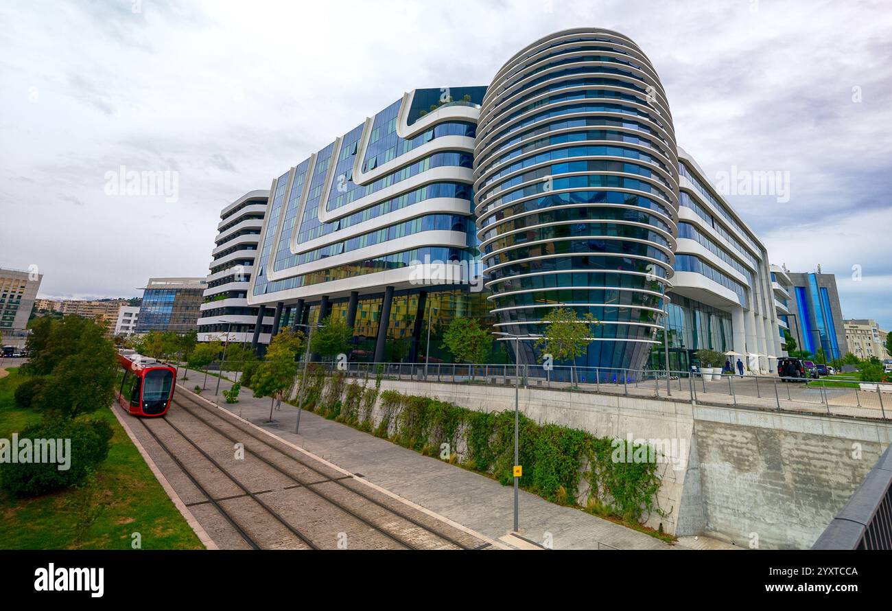 Contemporary architecture in the city center of Nice, France Stock ...