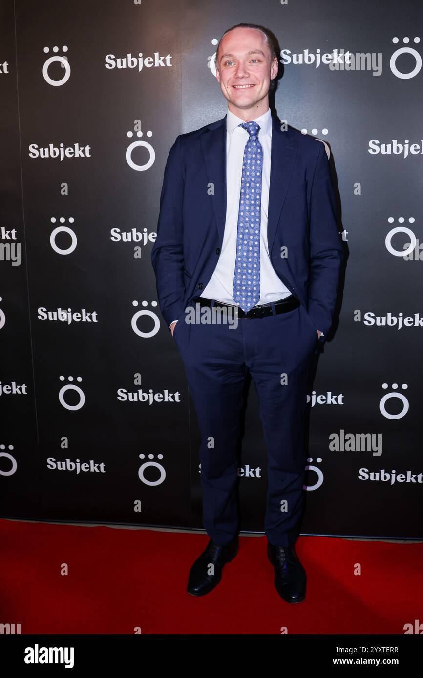 Oslo 20241217. Norwegian Politician Simen Velle on the red carpet ...