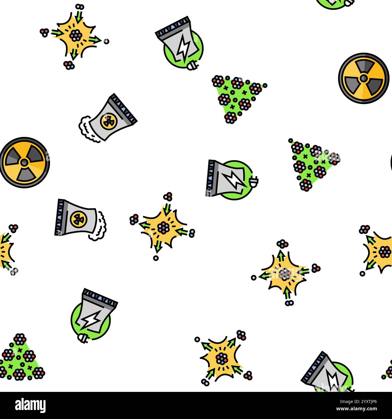 nuclear energy power plant seamless pattern vector Stock Vector Image & Art - Alamy