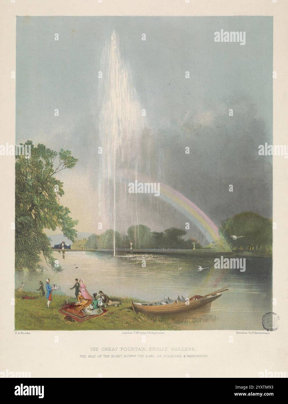 The gardens of England London T. McLean 1858 Country homes England ...