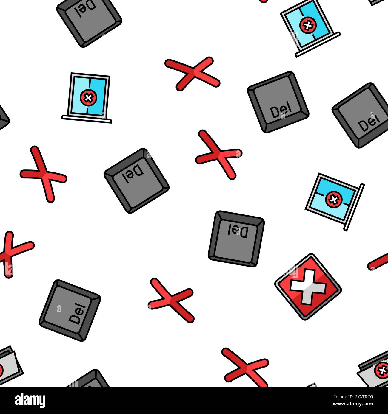 close door store shop board seamless pattern vector Stock Vector Image ...