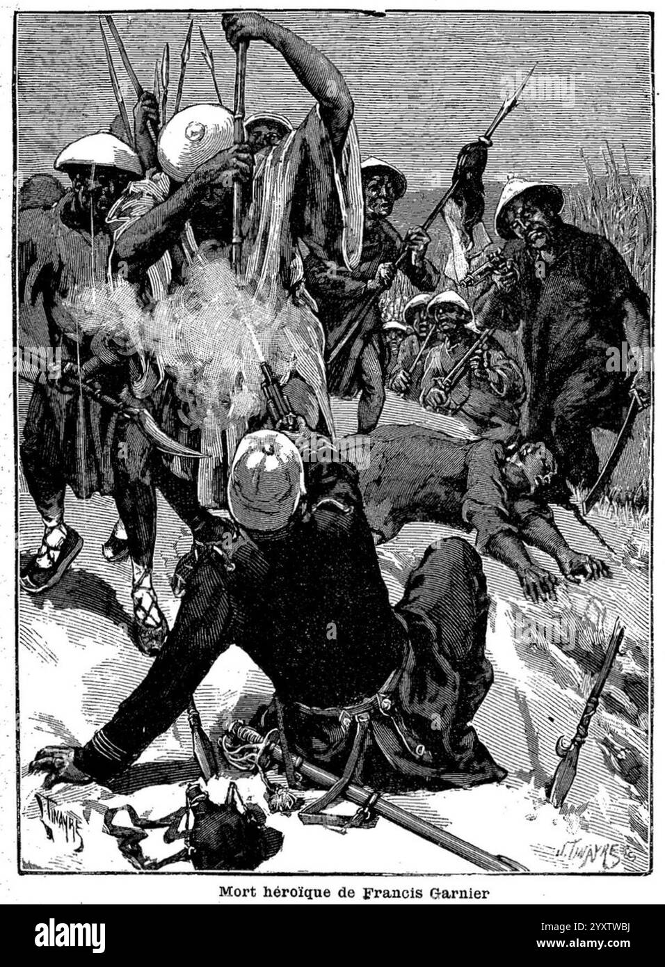 Death of francis garnier Stock Photo - Alamy