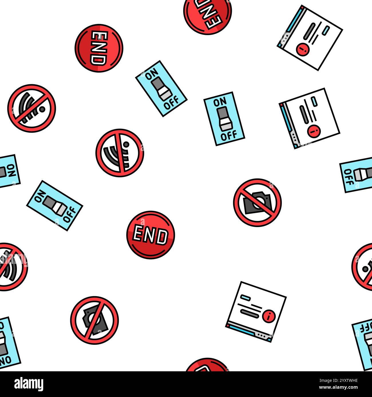 close door store shop board seamless pattern vector Stock Vector Image ...