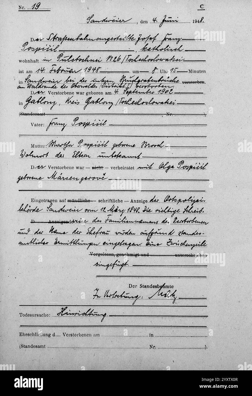 Death_certificate hi-res stock photography and images - Alamy