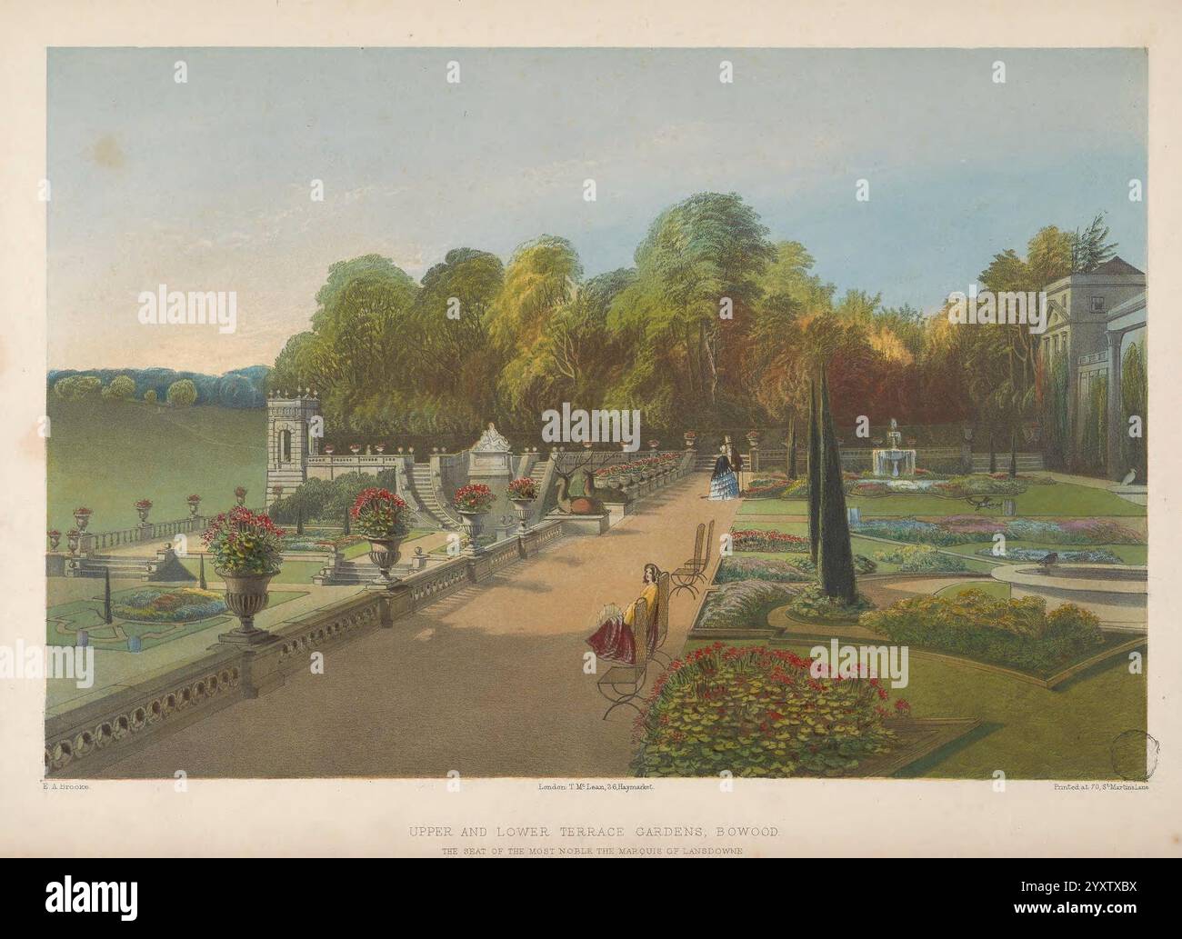 Stroll through beautifully landscaped garden hi-res stock photography ...