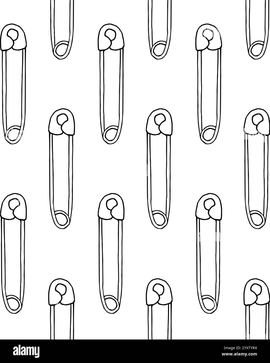 Vector seamless pattern of hand drawn doodle sketch English pin ...