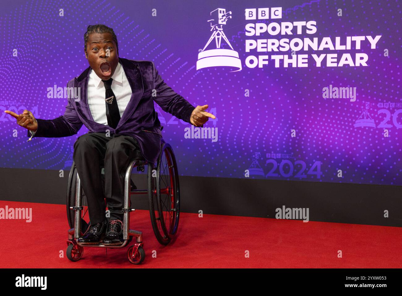 Ade Adepitan at the BBC Sports Personality of the Year 2024 Stock Photo ...