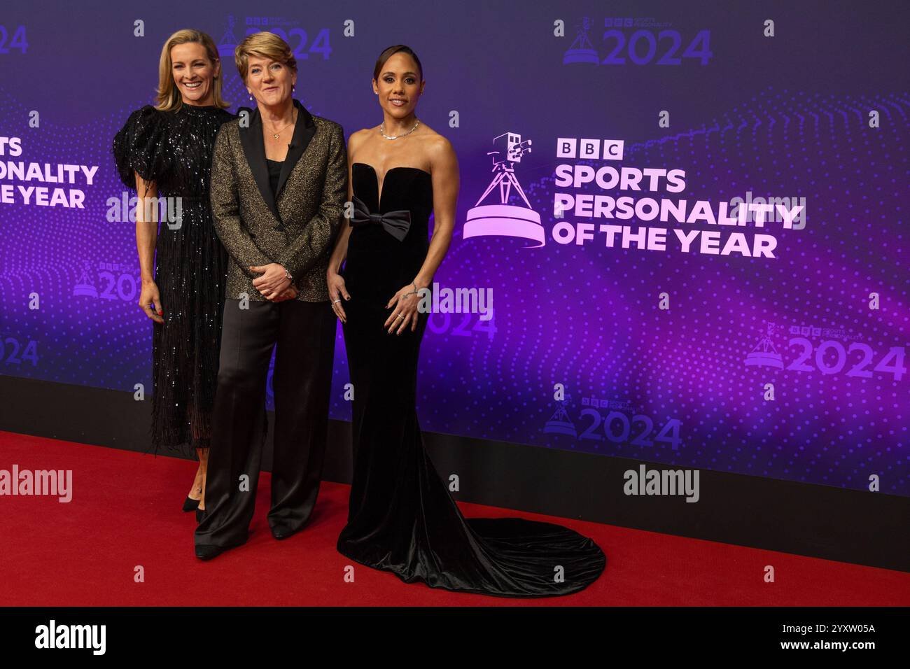 Manchester, UK. 17th Dec, 2024. Alex Scott, Clare Balding and Gabby ...