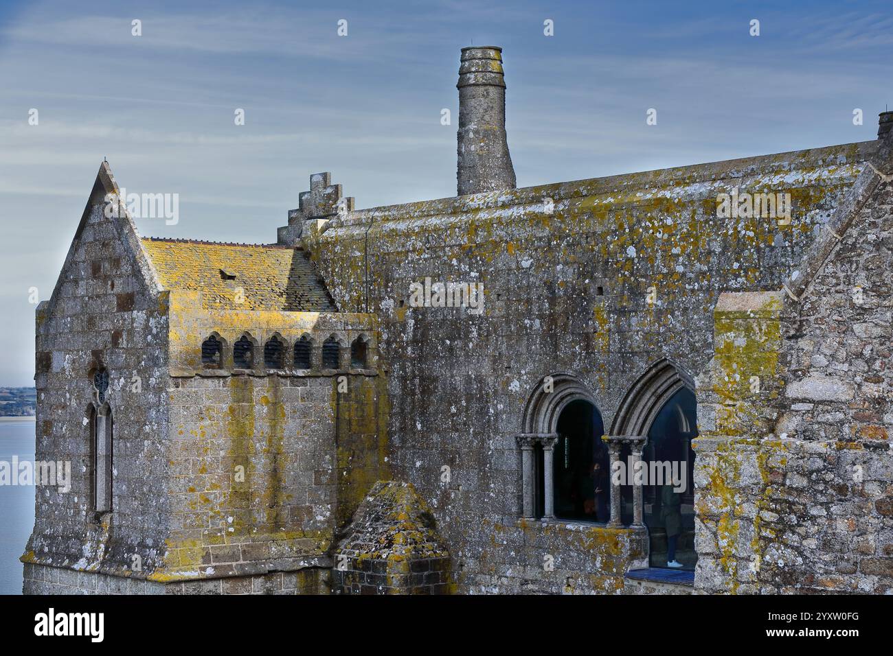 107 Le Merveille -The Marvel- building comprising the refectory and the ...