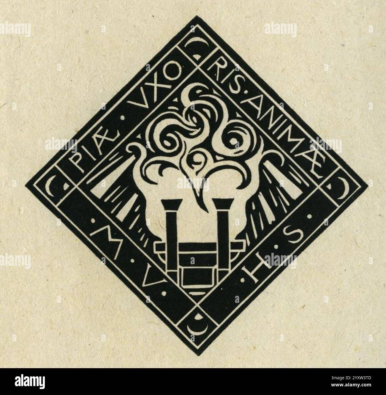 Dedication vignette for the first edition of Herfsttij der Middeleeuwen ...