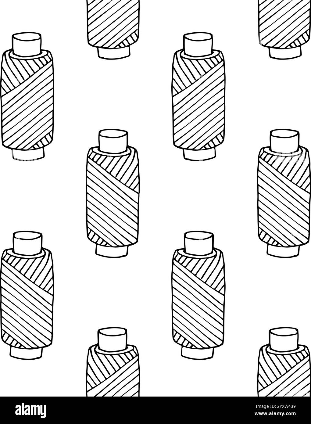 Spool thread texture seamless pattern Black and White Stock Photos ...