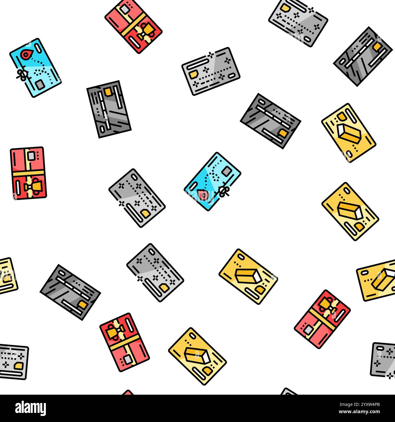 credit card bank payment money seamless pattern vector Stock Vector ...