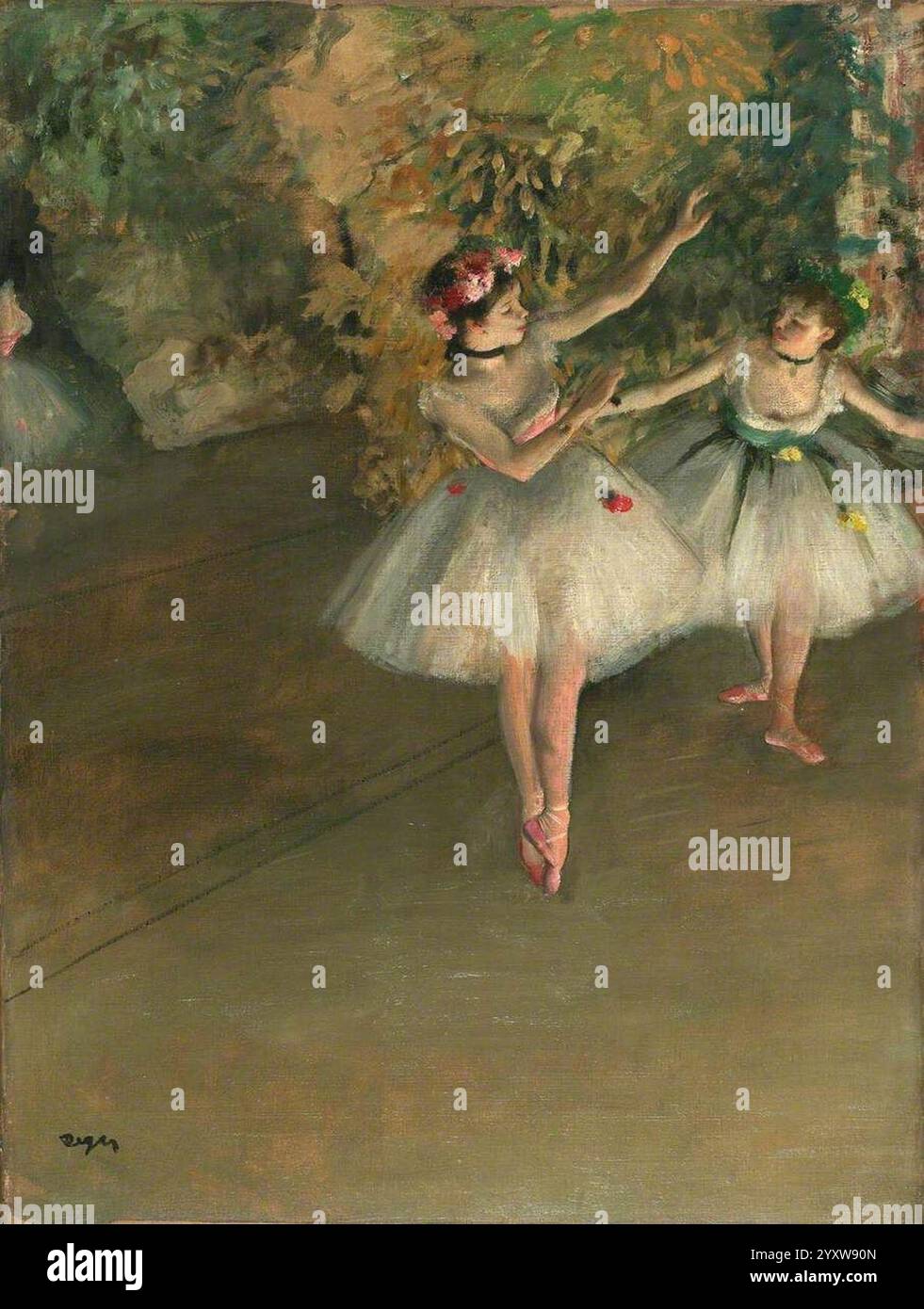 Degas - Two Dancers on a Stage Stock Photo - Alamy