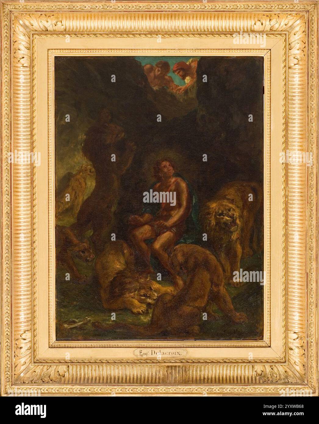 Delacroix - Daniel dans la fosse aux lions, 1849 Stock Photo - Alamy