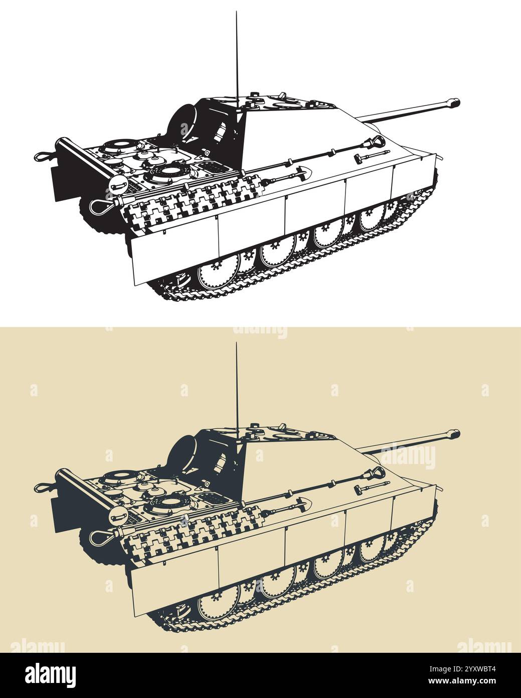 Heavy German self-propelled artillery unit of the Second World War ...