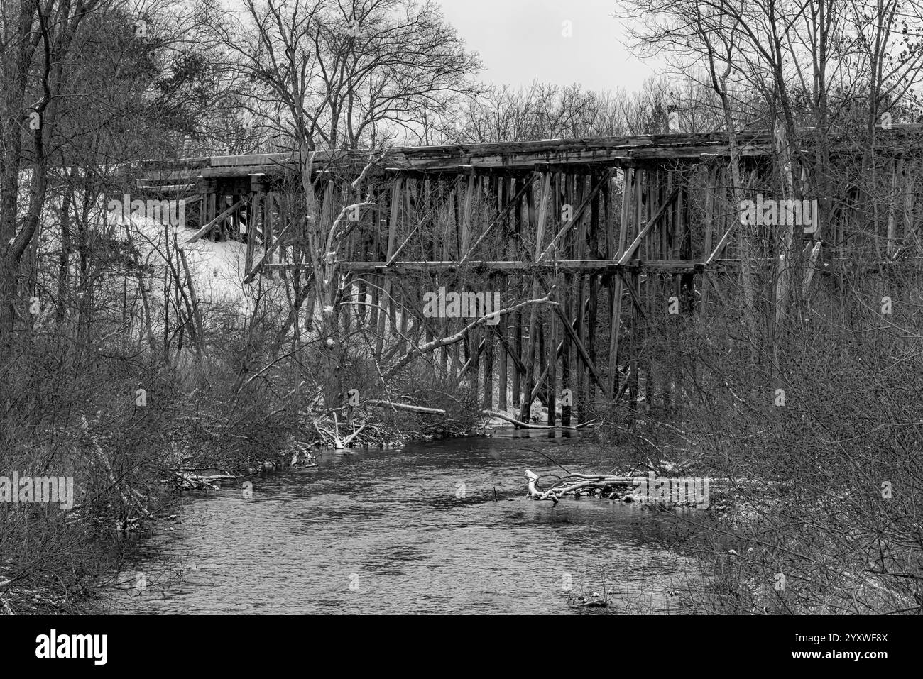 White cloud railroad trestle hi-res stock photography and images - Alamy
