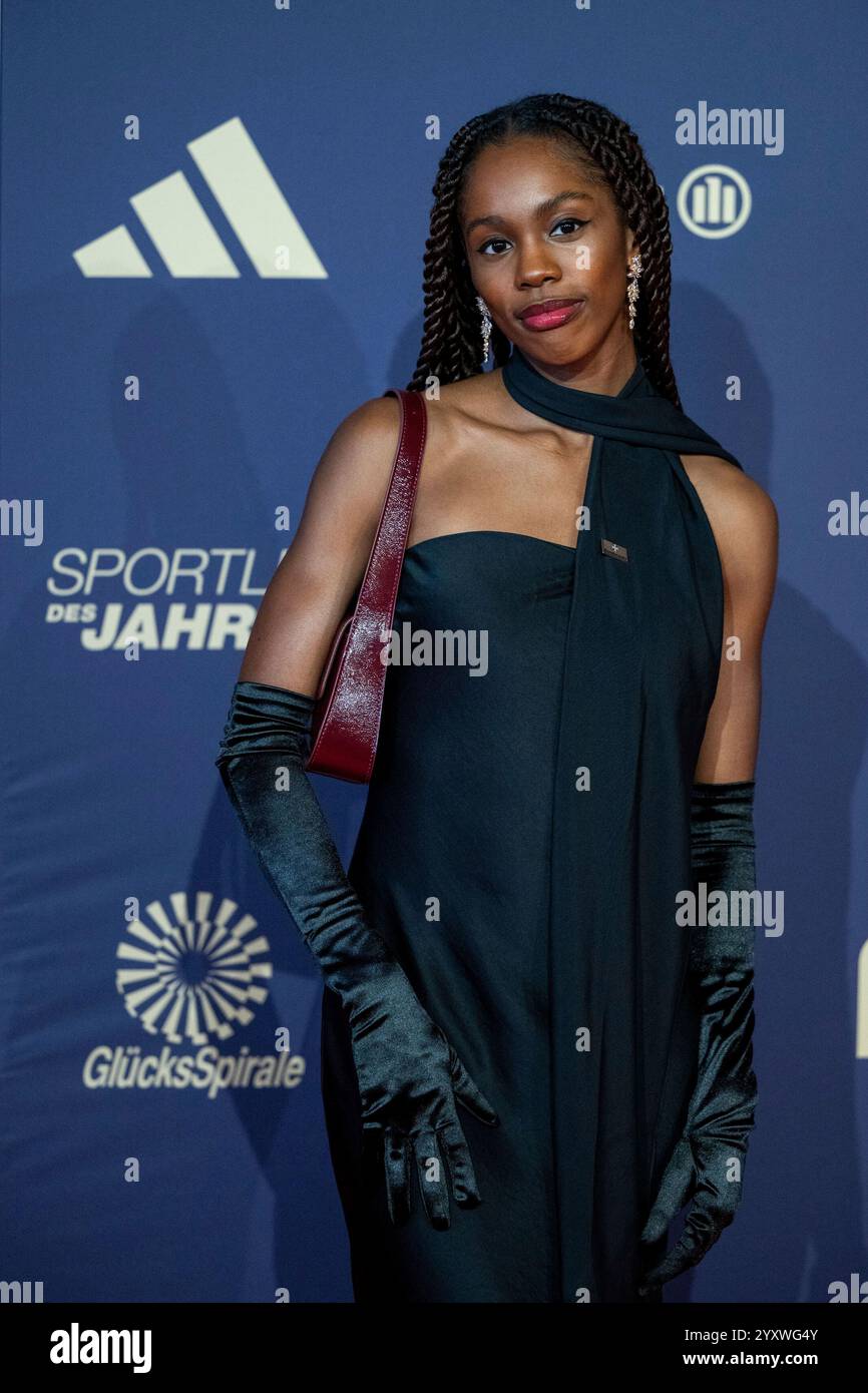 Maryse Luzolo (Leichtathletik, Weitsprung) auf dem roten Teppich, GER ...