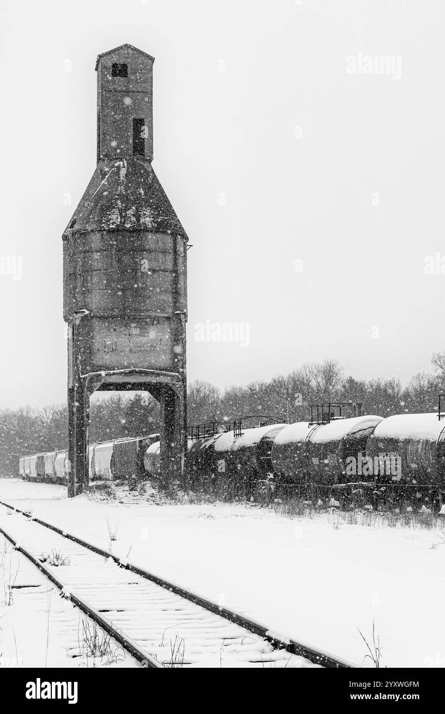 Pere marquette steam train Black and White Stock Photos & Images - Alamy
