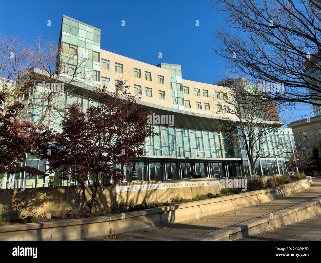MIT Sloan School of Management, building exterior, Cambridge ...