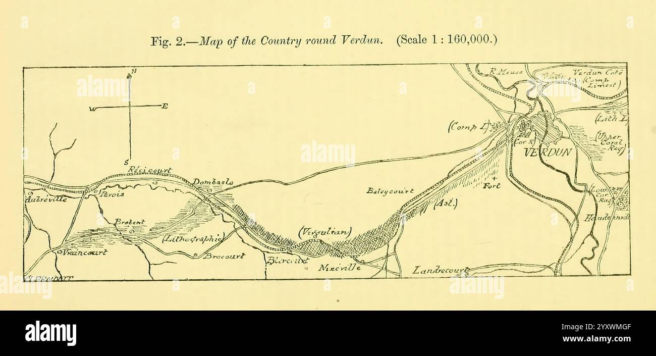 Detailed geological map illustrating hi-res stock photography and ...