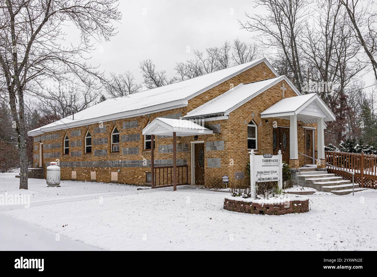 Tabernacle in the old African-American resort of Idlewild, Michigan ...