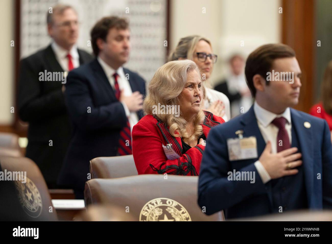 Austin, Texas, USA. 17 December, 2024. Elector PATRICIA CHERRY TIBBS ...