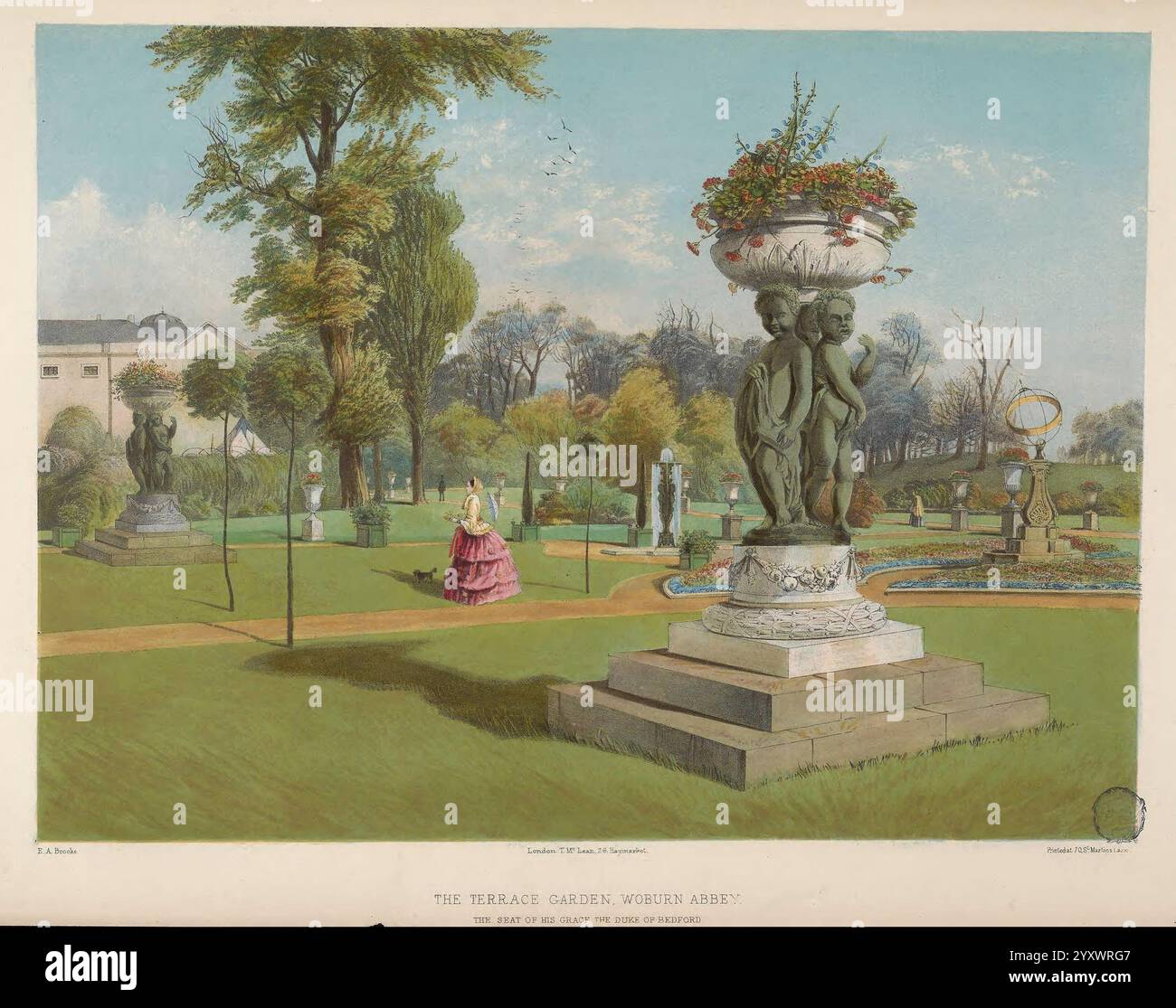 The gardens of England, London, T. McLean, [1858?], country homes ...