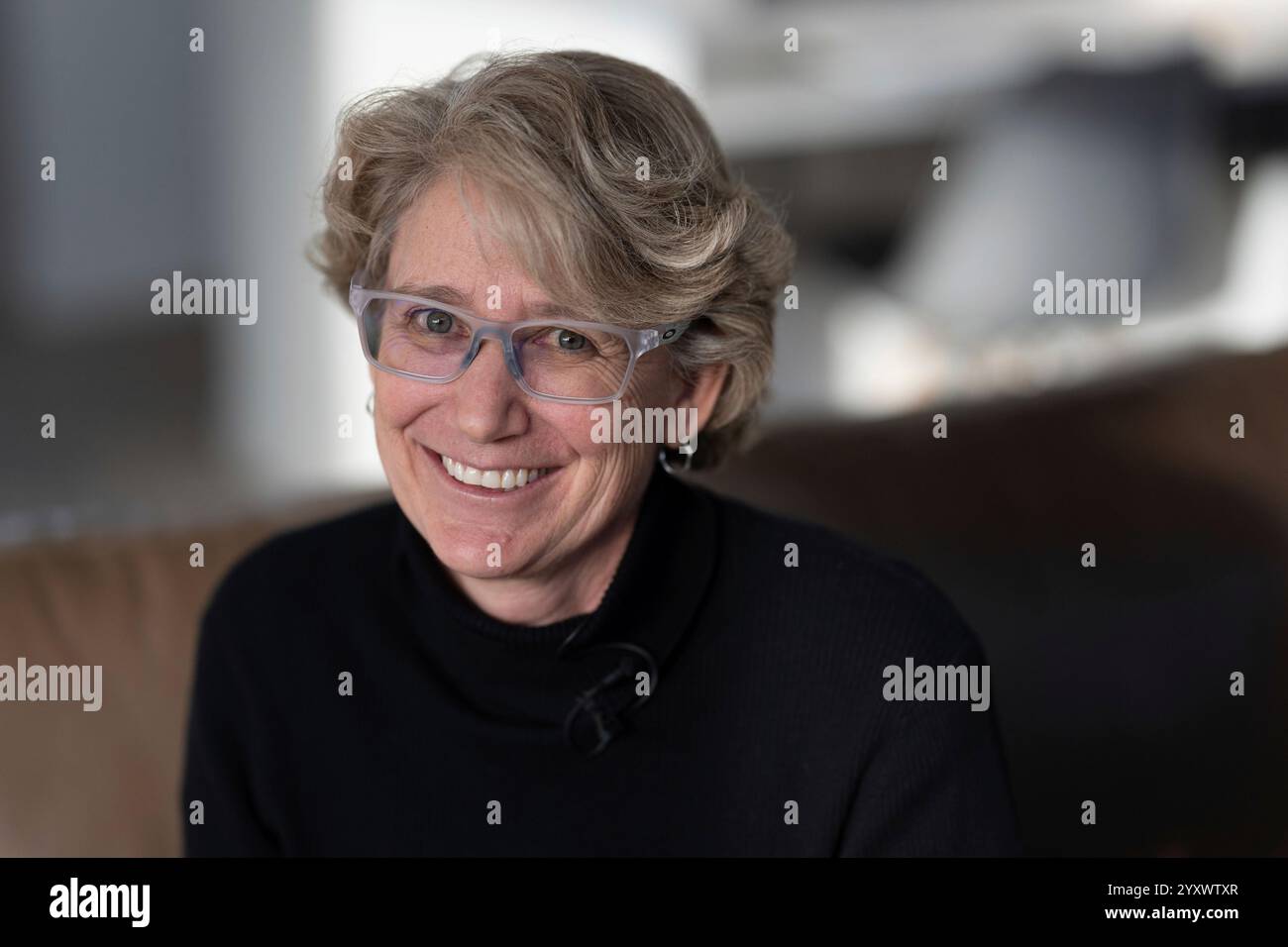 FILE - Two-time Olympian Joan Wilder poses for a photo at her home on Nov. 22, 2024, in Bend ...