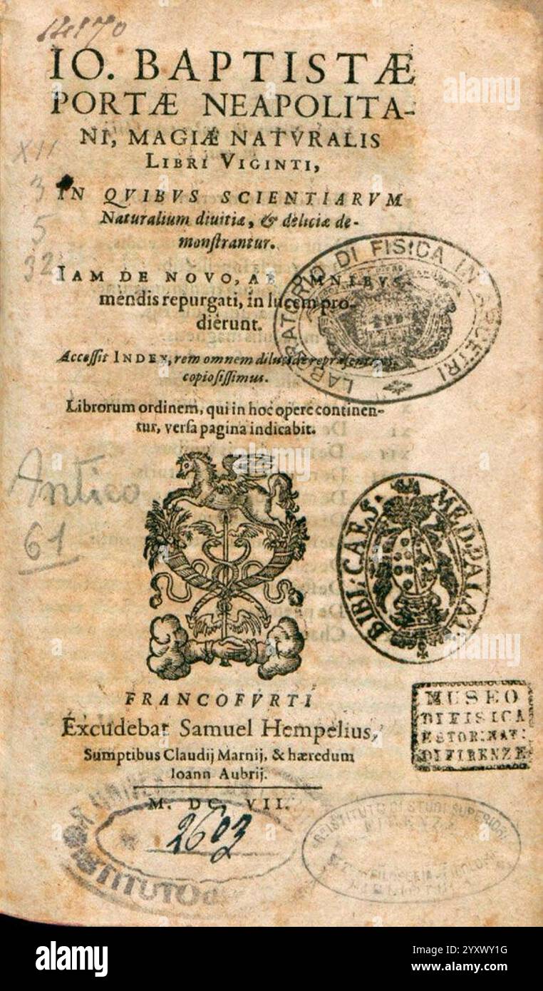 Della porta magia naturalis hi-res stock photography and images - Alamy