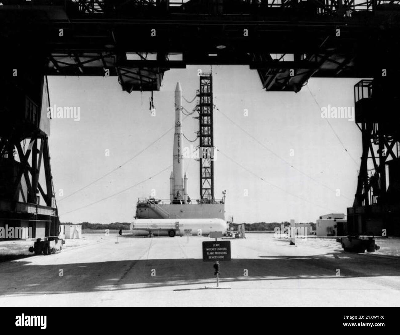 Delta 34 ready to launch explorer 29 on November 1965 from Florida's ...