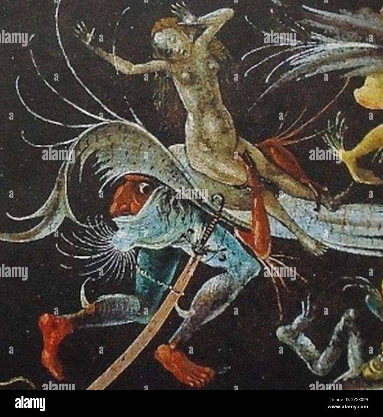 Demon carrying woman or Maximilian kidnapping Mary of Burgundy detail ...