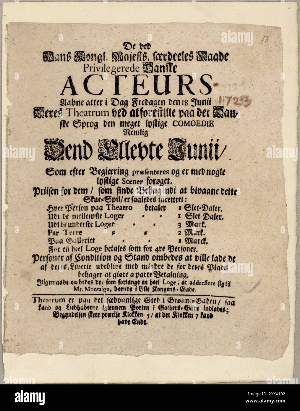 Den ellefte Junii poster Stock Photo - Alamy