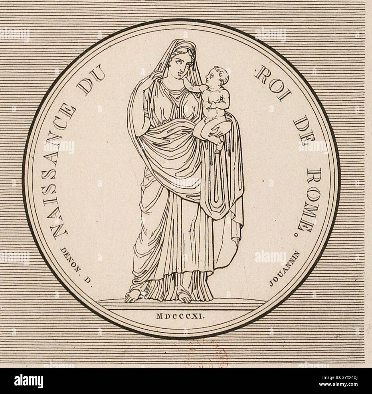 Denon - Médaille - Naissance du roi de Rome - (Oeuvres graphiques t 2 p ...