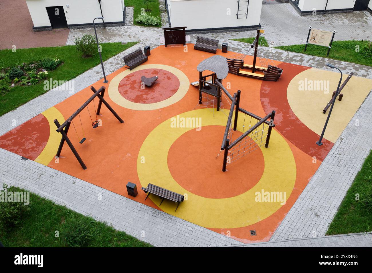Colorful playground featuring slide hi-res stock photography and images ...