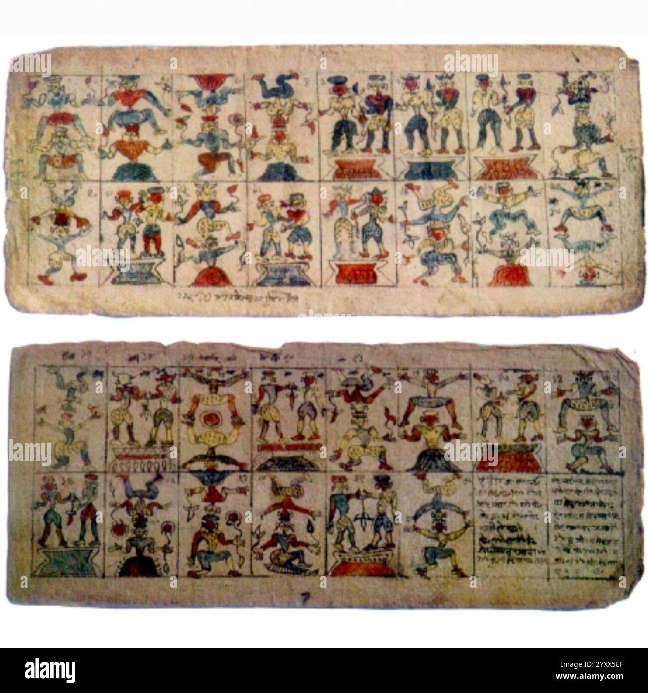 Depictions of human figures in the illustrations from the Subika ...