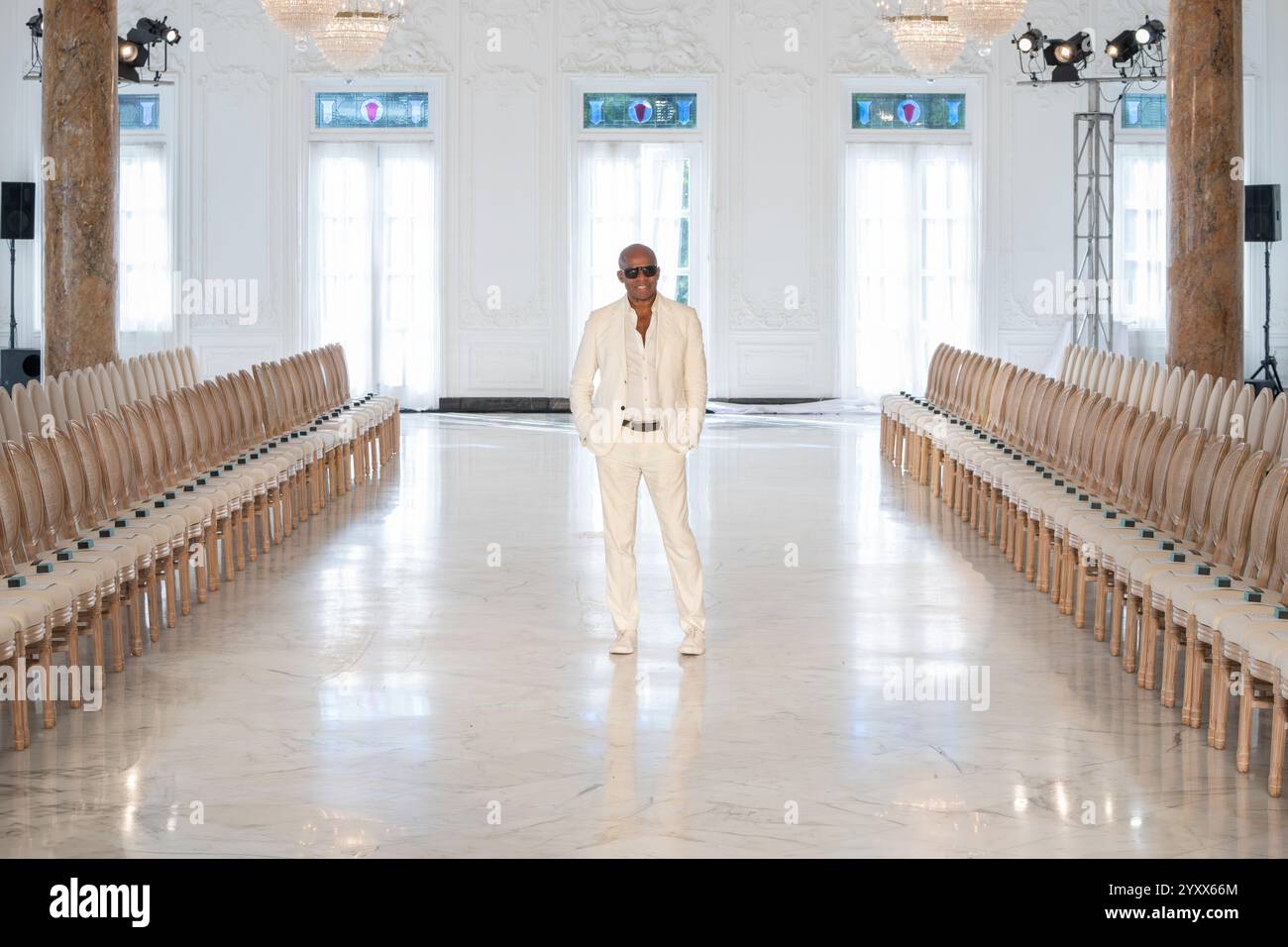 Designer Frederick Anderson attends the Frederick Anderson Summer 2025 ...