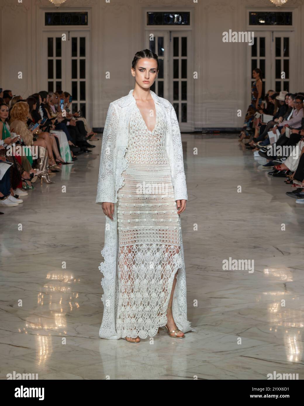 Models walk the Frederick Anderson Summer 2025 Collection at Antiguo ...