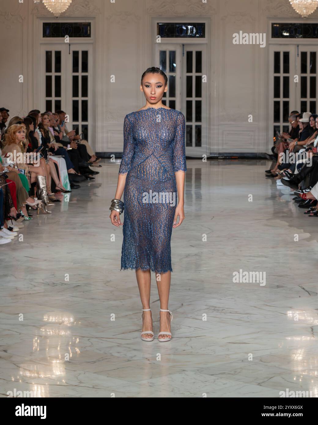 Models walk the Frederick Anderson Summer 2025 Collection at Antiguo ...