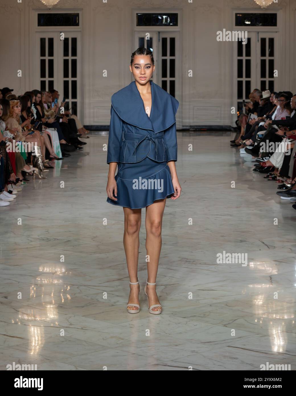 Models walk the Frederick Anderson Summer 2025 Collection at Antiguo ...