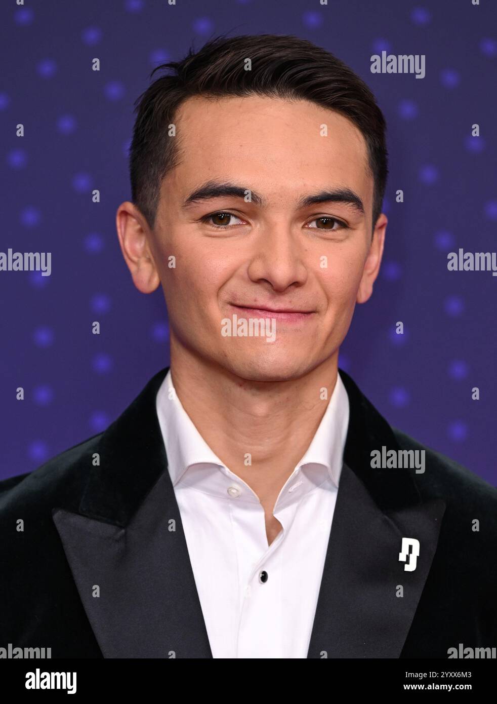 Salford, UK. December 17th, 2024. Alex Yee arriving at the BBC Sports ...