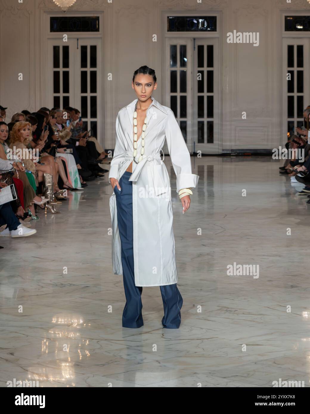 Models walk the Frederick Anderson Summer 2025 Collection at Antiguo ...