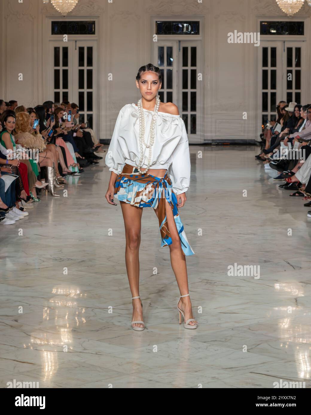 Models walk the Frederick Anderson Summer 2025 Collection at Antiguo ...