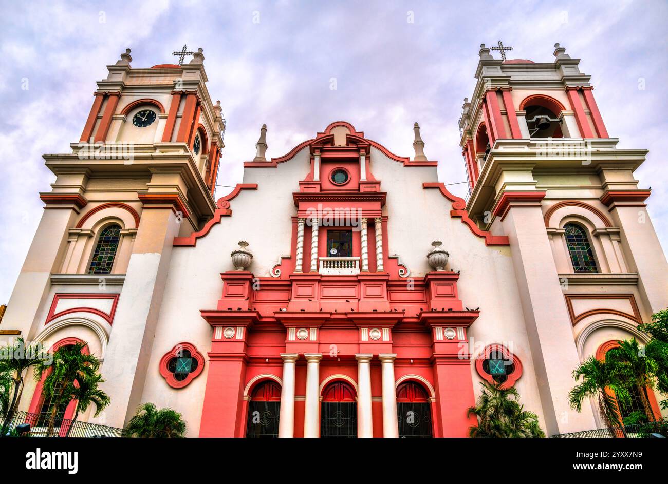 Cathedral of Saint Peter the Apostle in the center of San Pedro Sula ...